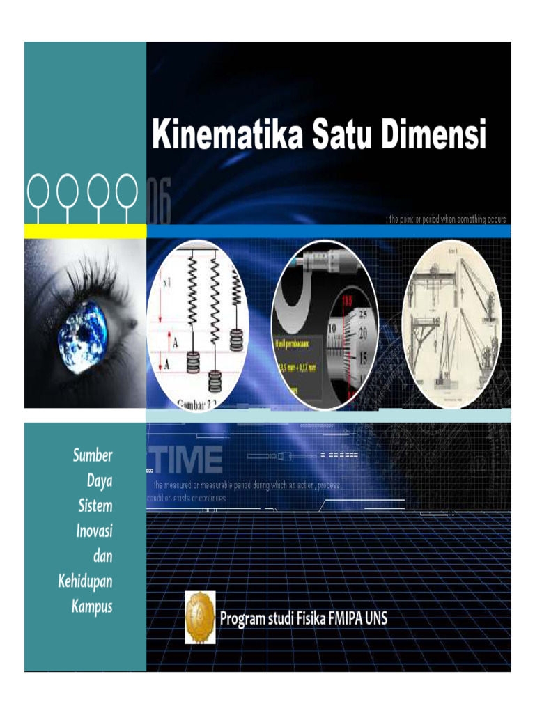 Kinematika Satu Dimensi dalam Fisika | PDF