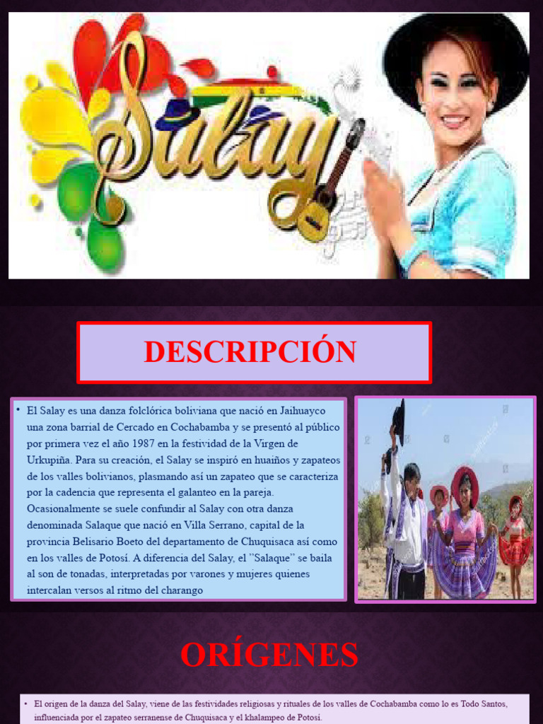Danza Salay: Orígenes y Características | PDF | Bailes | Las artes ...