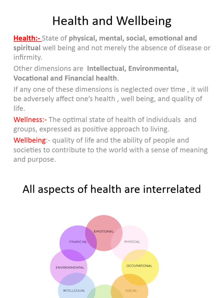 Understanding Health and Wellbeing | PDF | Mental Health | Mental Disorder