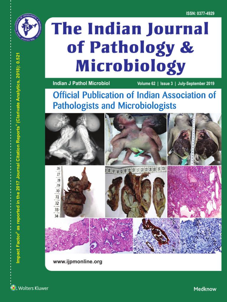 Indian J Pathol Microbiol: ISSN: 0377-4929 | PDF | Biomarker | Cancer