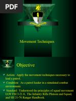 US Army Movement Techniques | PDF | Platoon | Infantry