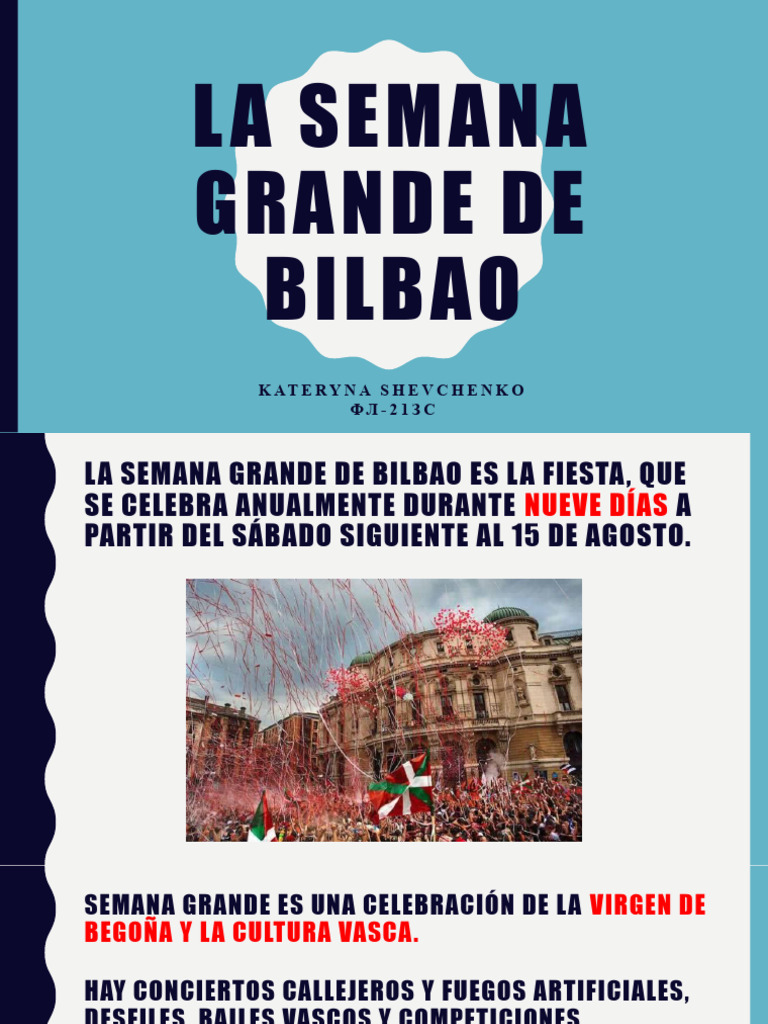 La Semana Grande de Bilbao | PDF