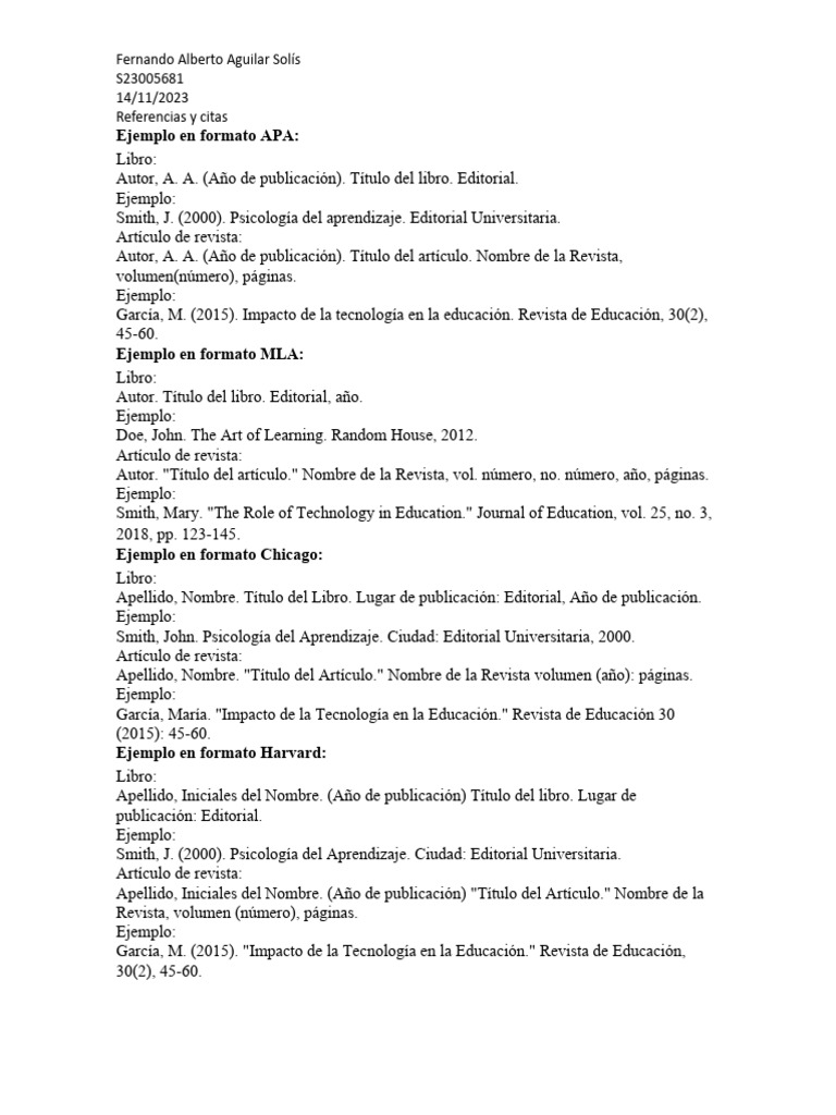 Act23 Referencias | PDF | Medios de comunicación en masa | Comunicación escrita