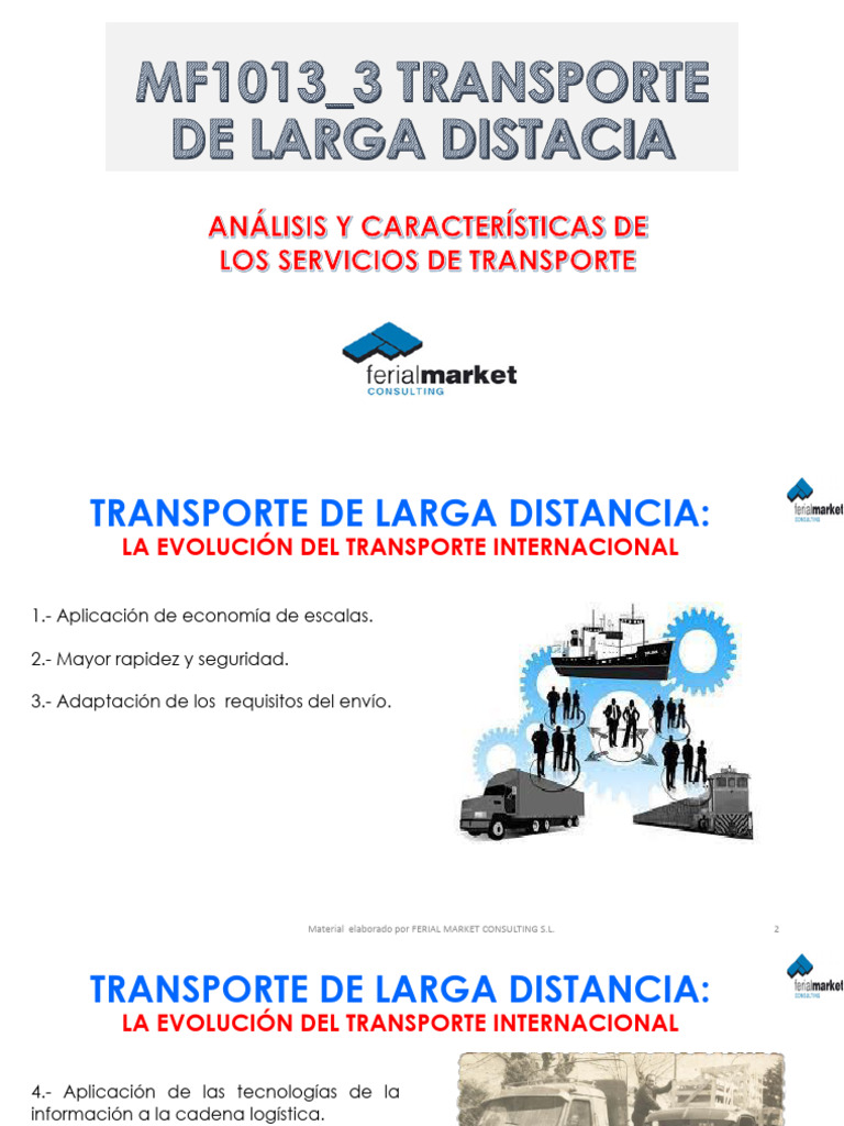MF1013 - 3 Transporte de Larga Distancia | PDF | Logística | Transporte