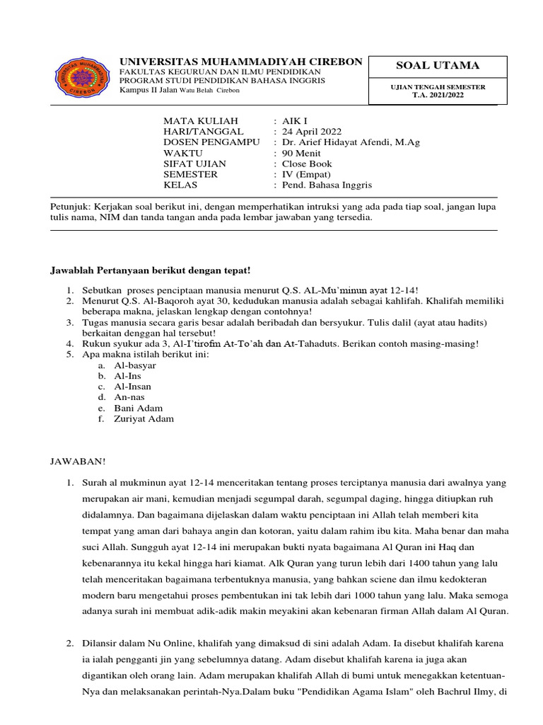 Uts Aik Affif Fathin Irawan 210611005 | PDF