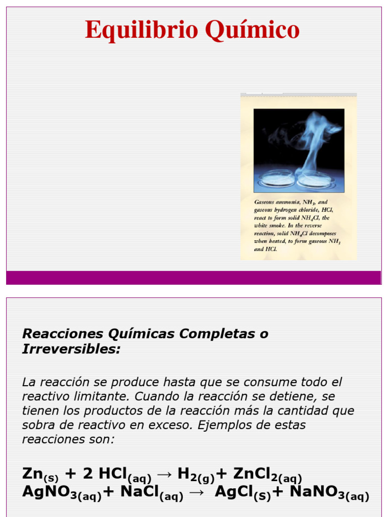 Eq Qco - 2023 Completo | PDF | Equilibrio químico | Estequiometría