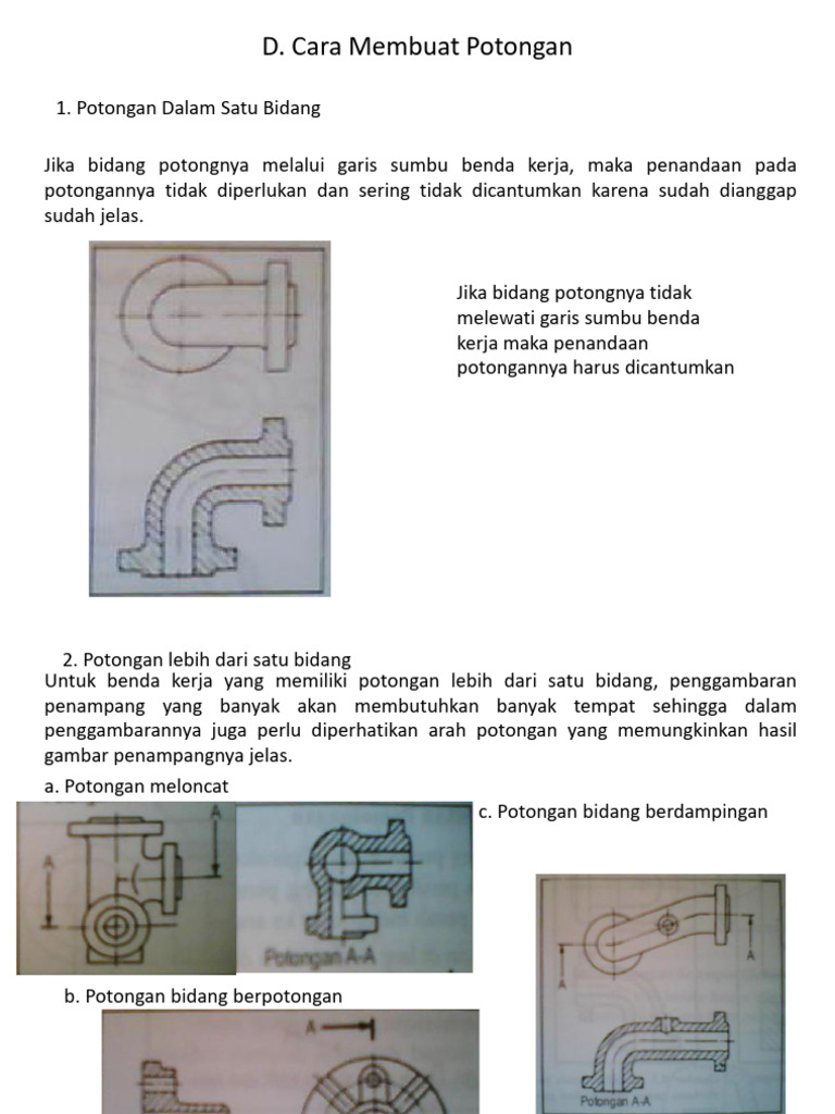 2b. Cara Membuat Potongan | PDF
