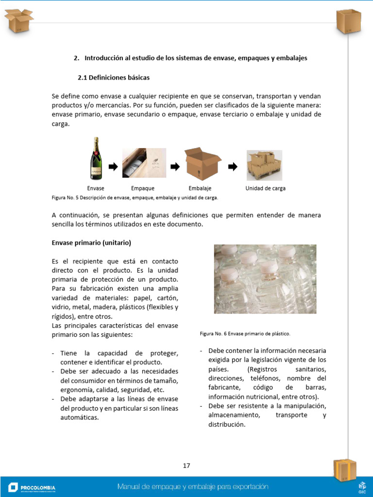 Introduccion Al Empaque Y Embalaje Para Exportacion Pdf