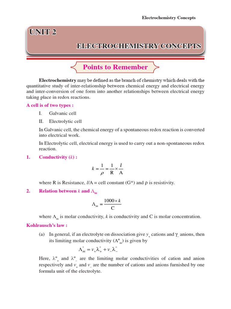 Electrochemistry | PDF | Electrochemistry | Electrode