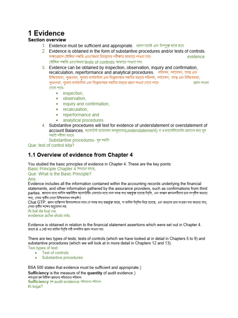 Cap-11 Evidence | PDF