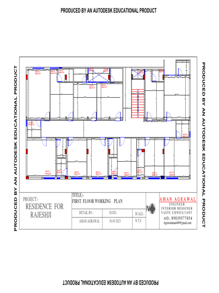 FIRST FLOOR WORKING PLAN RAJESHJI GARG-Model | Download Free PDF ...