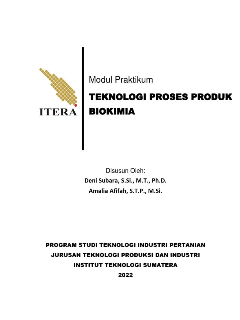 Modul Praktikum TPPB - Rev2 | PDF | Sains & Matematika