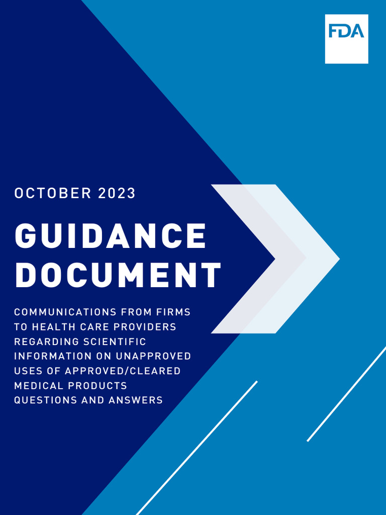 Guidance Document | PDF | Federal Food | Food And Drug Administration