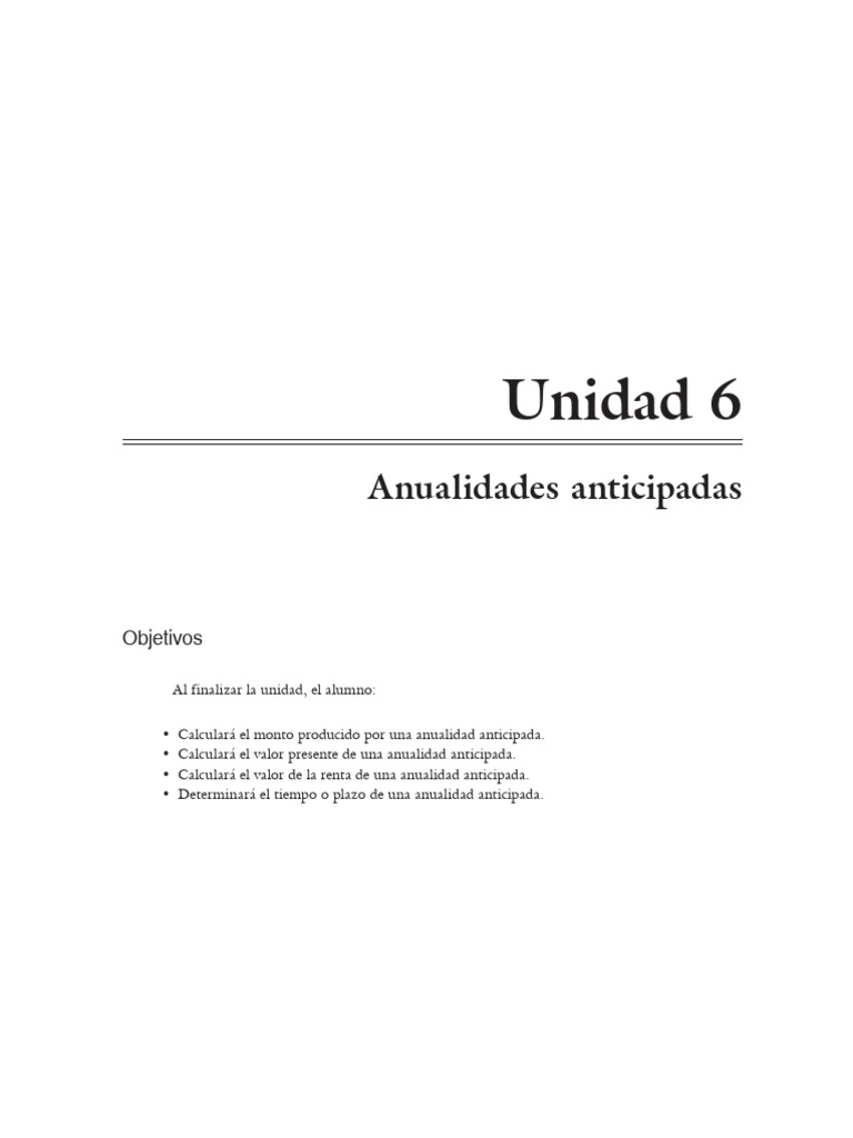 MatFin Unidad6 | PDF | Finanzas Matemáticas | Interés