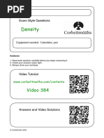 CorbettMaths Density Calculations | PDF