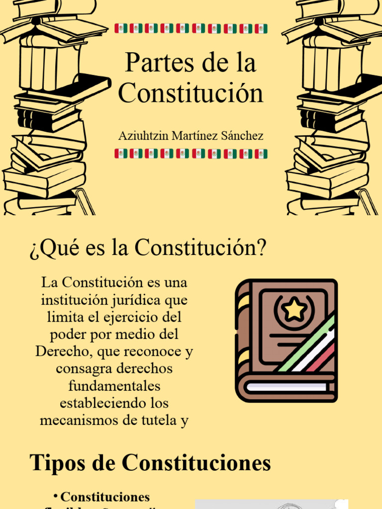 Partes de la Constitución Mexicana | PDF