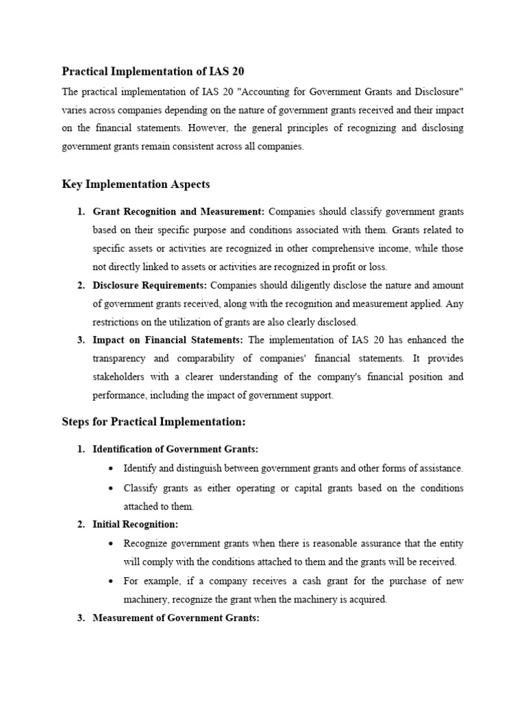 Ias 20 | PDF | Income | Fair Value