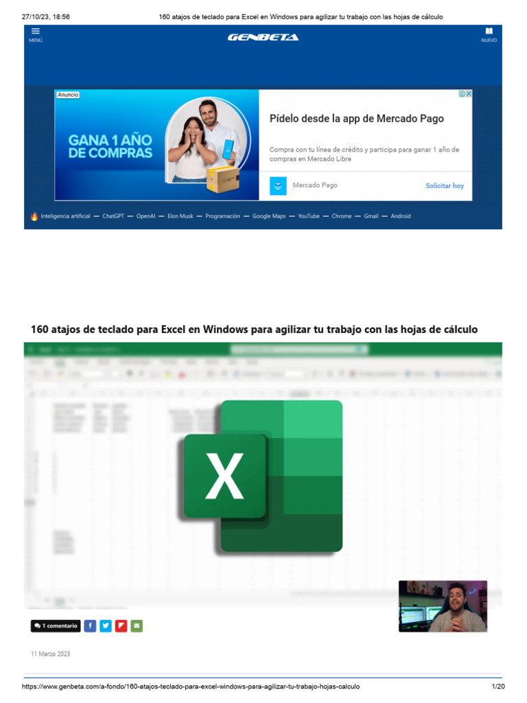 160 atajos de teclado para Excel en Windows para agilizar tu trabajo con las hojas de cálculo ...