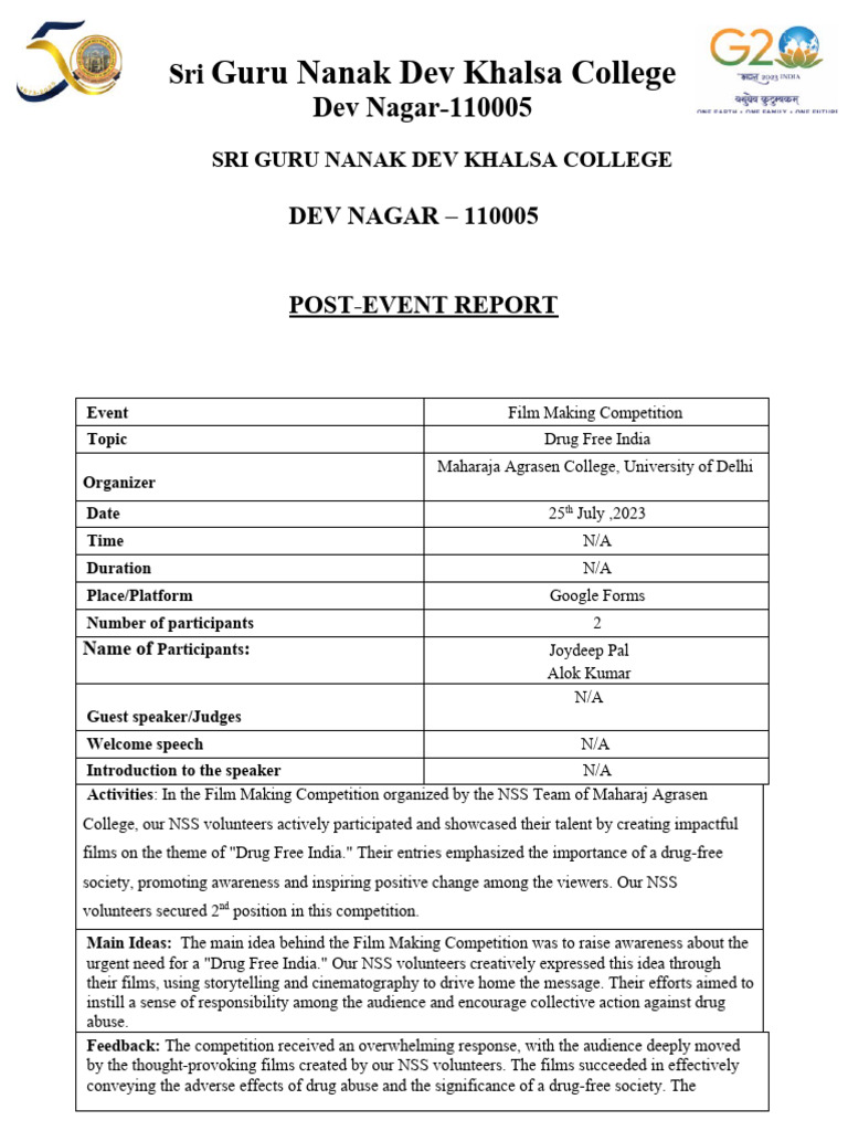 Film Making Competition | PDF