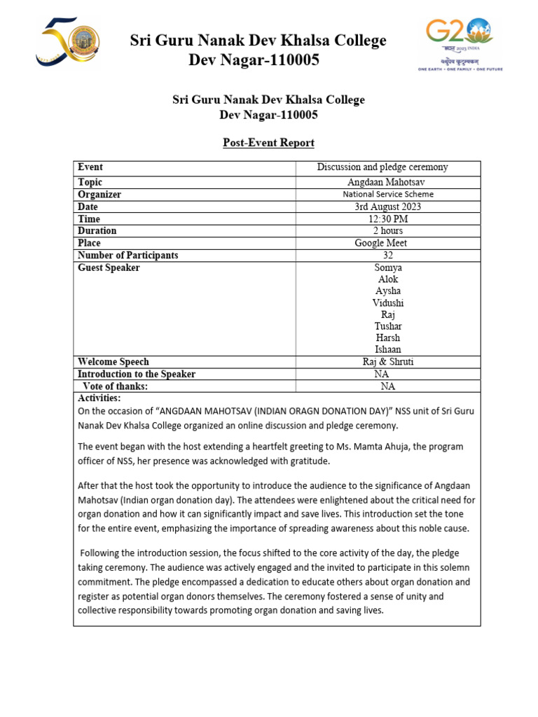 Angdaan Mahotsav .... | PDF | Organ Donation