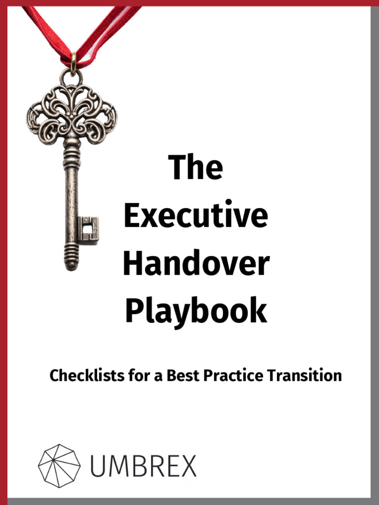 Executive Handover Playbook Guide | PDF | Logistics | Goal