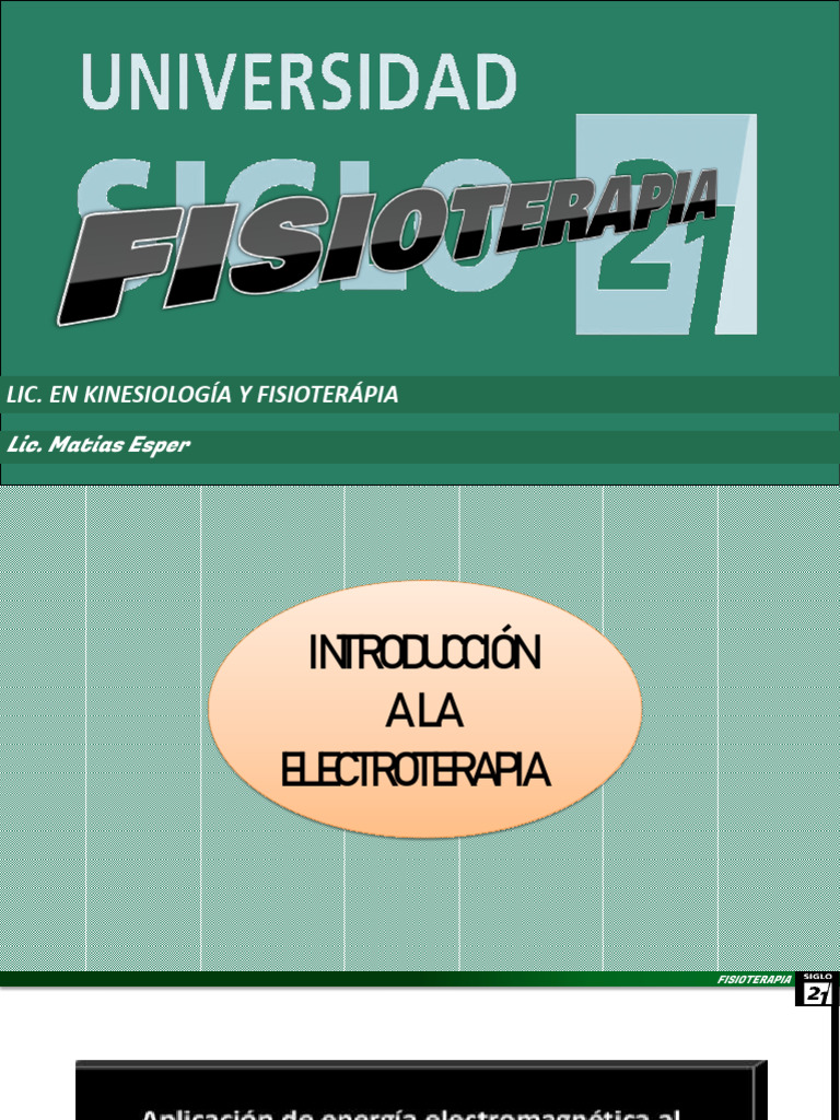 Introducción A La Electroterapia Pdf Frecuencia Corriente Eléctrica