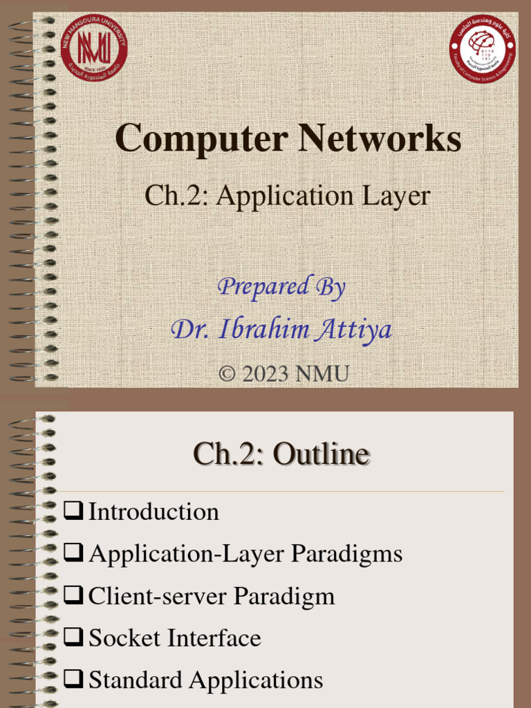 Lecture 5 Computer Networks | PDF | Port (Computer Networking) | Network Socket