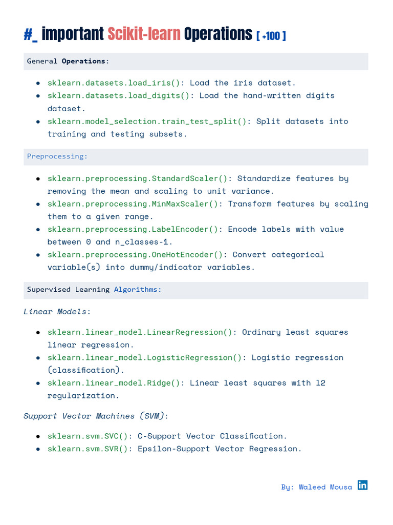 Scikit Learn | PDF | Principal Component Analysis | Cluster Analysis Scikit Learn | PDF | Principal Component Analysis | Cluster Analysis