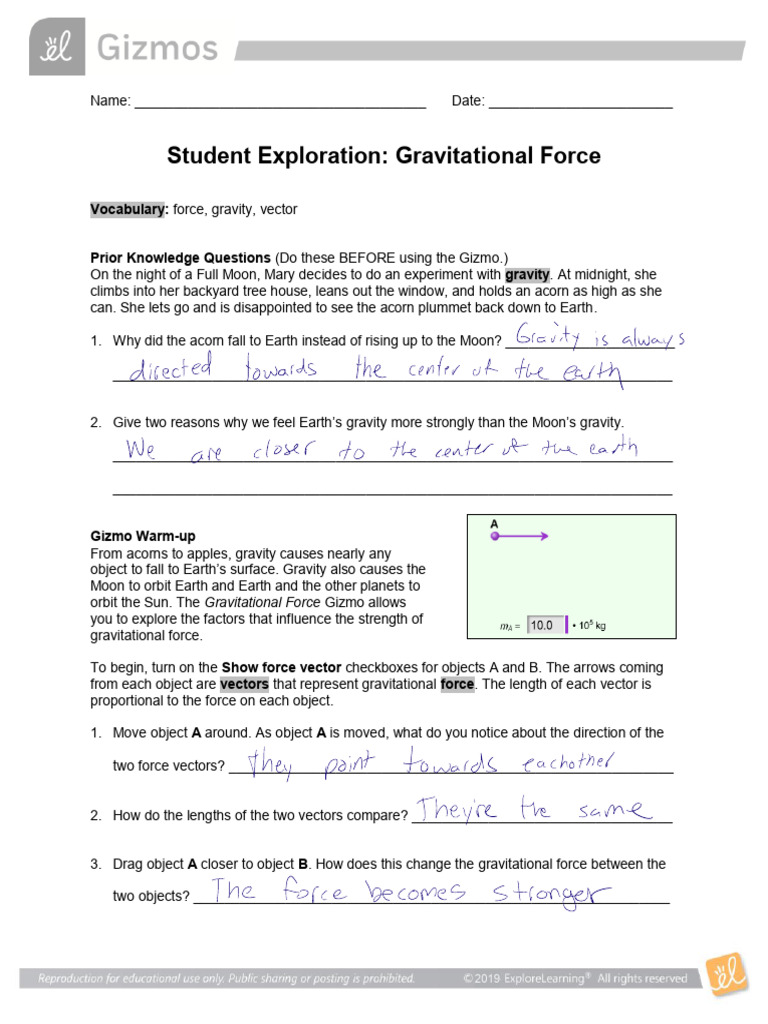 Gravitational Force SE | PDF