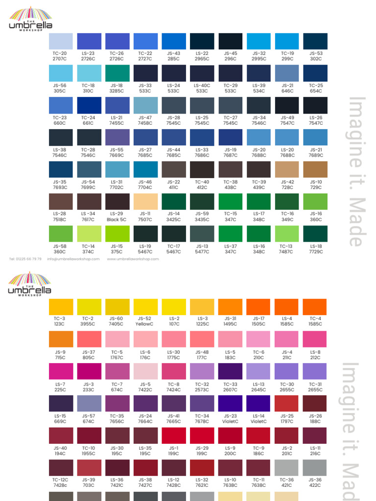 UWS FE Swatch Colours2020 | PDF