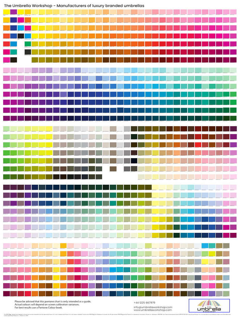 Comprehensive PANTONE Color Guide | PDF | Computer Graphics ...