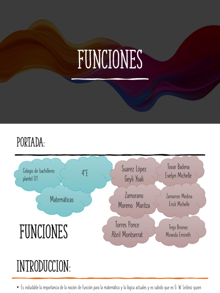 Introducción a las Funciones Matemáticas | PDF | Función (Matemáticas ...