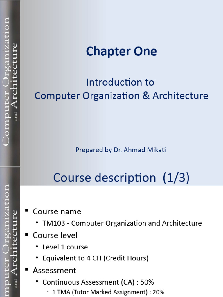 TM103 Chapter 1 | PDF | Computer Architecture | Random Access Memory
