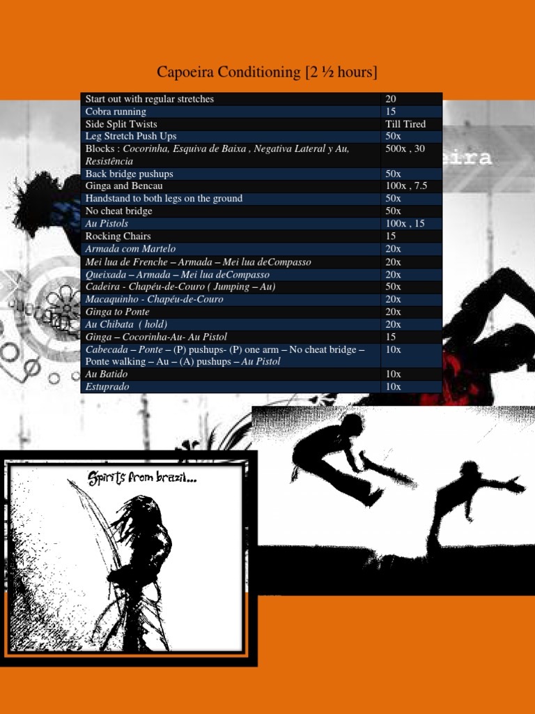 Capoeira Conditioning Workout Guide | PDF