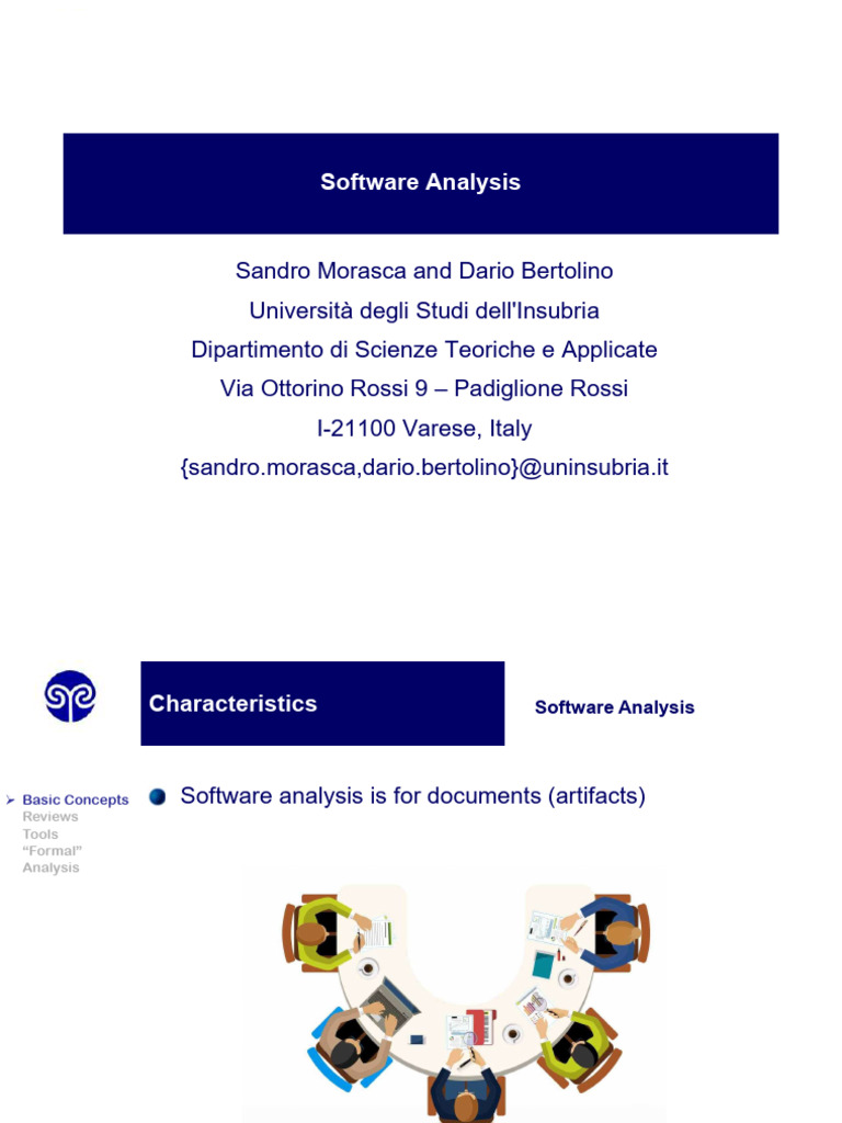 Software Analysis | PDF | Variable (Computer Science) | Control Flow