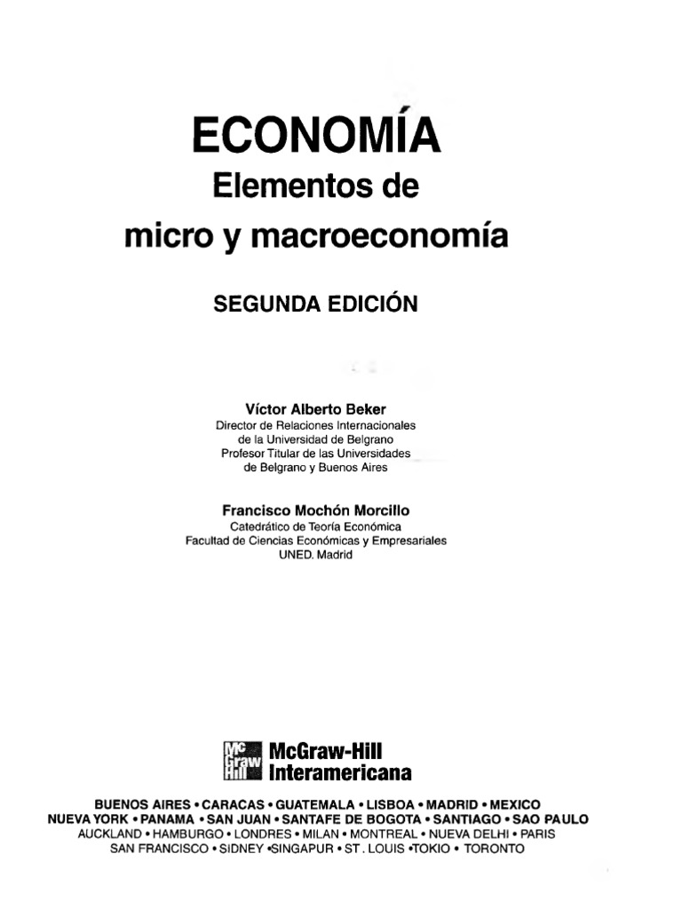 ECONOMIA Elementos de Micro y Macroecono | PDF | Economias | Ciencias económicas