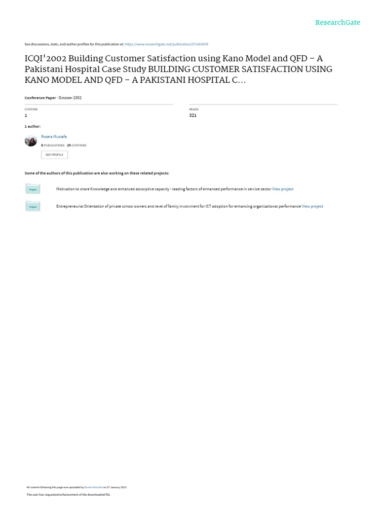 Building Customer Satisfaction Quality Tools Case Study 2002 | Download ...