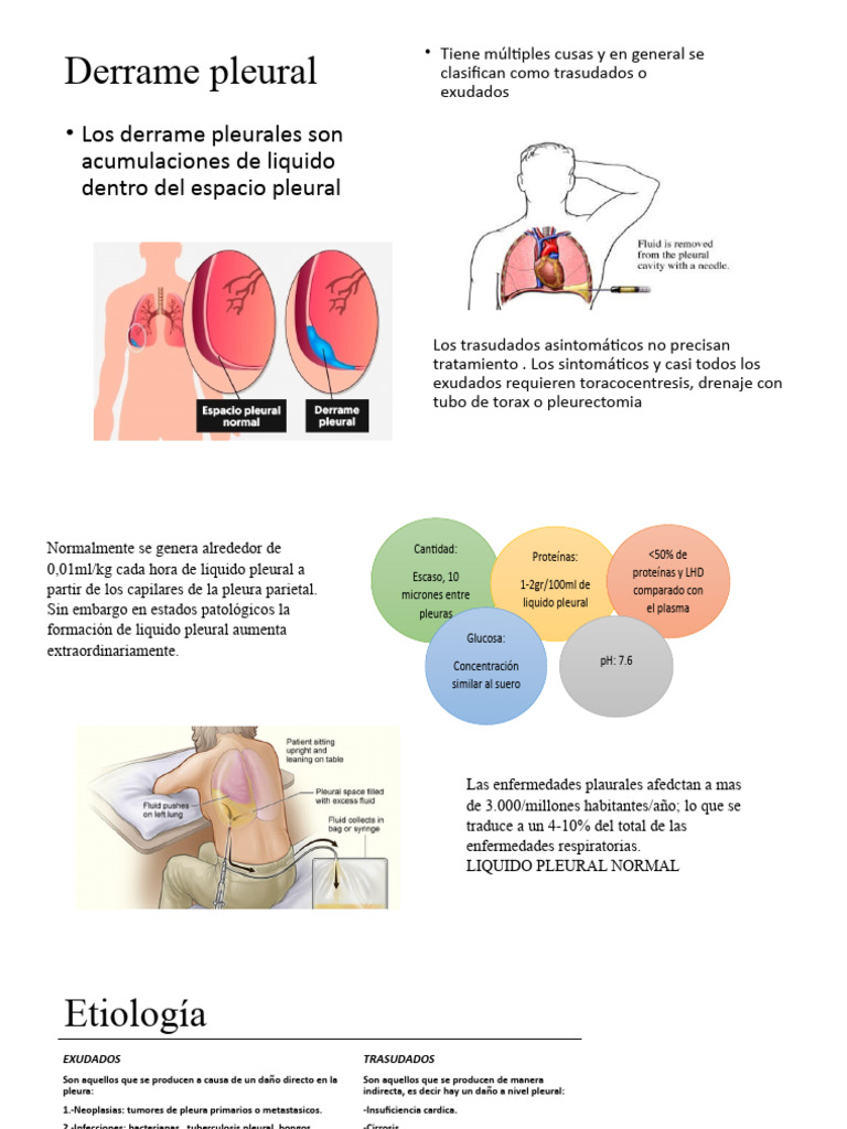 Derrame Pleural | PDF | Especialidades Medicas | Enfermedades y trastornos