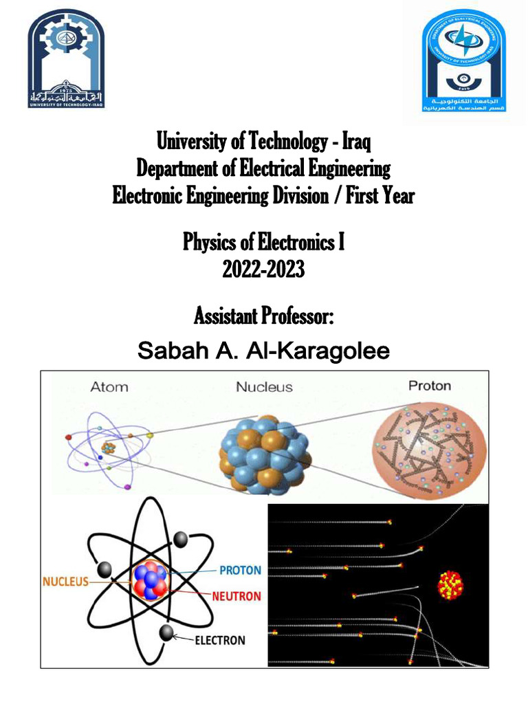 Lecture 01 Pdf Atoms Atomic Nucleus