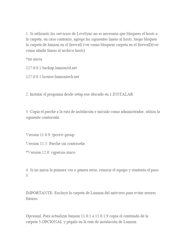 Lumion Inst | PDF | Informática