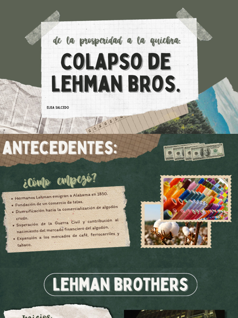 Colapso Del Banco Lehman Brothers. | PDF