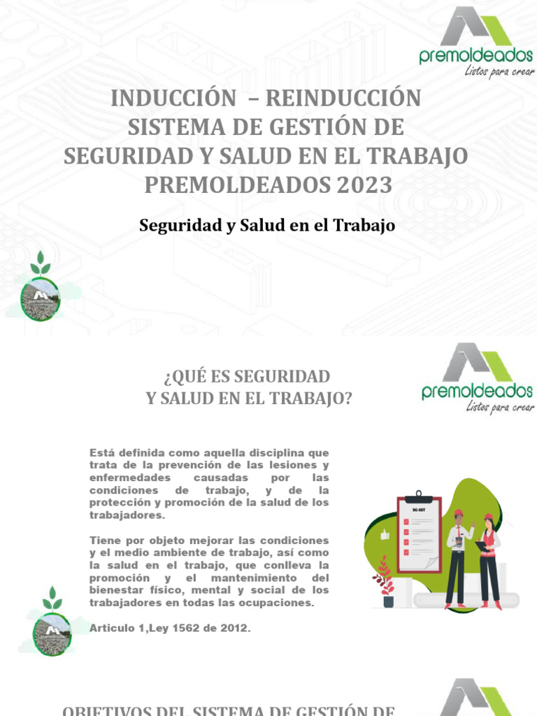 Induccion Reinduccion SG SST Jul 23 | PDF | Valores | La seguridad
