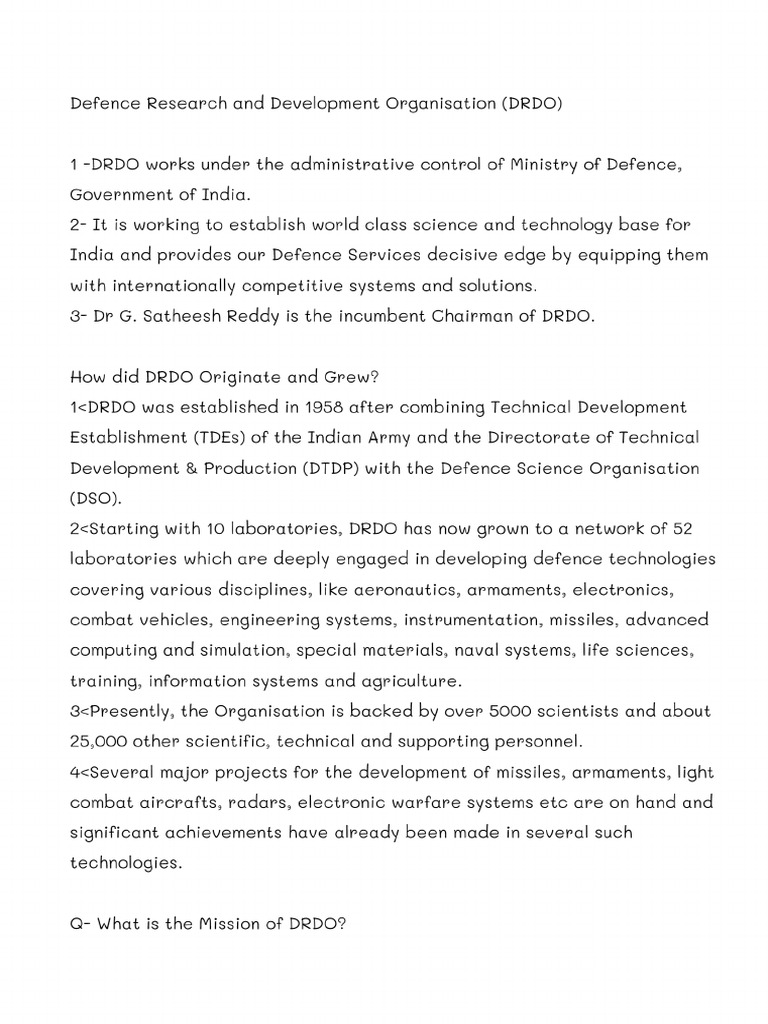 DRDO | PDF