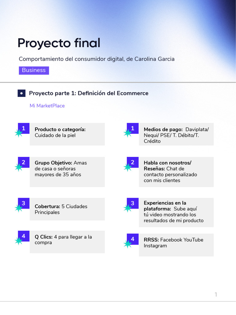 Proyecto Final 2 | PDF | Marketing | Las compras en línea