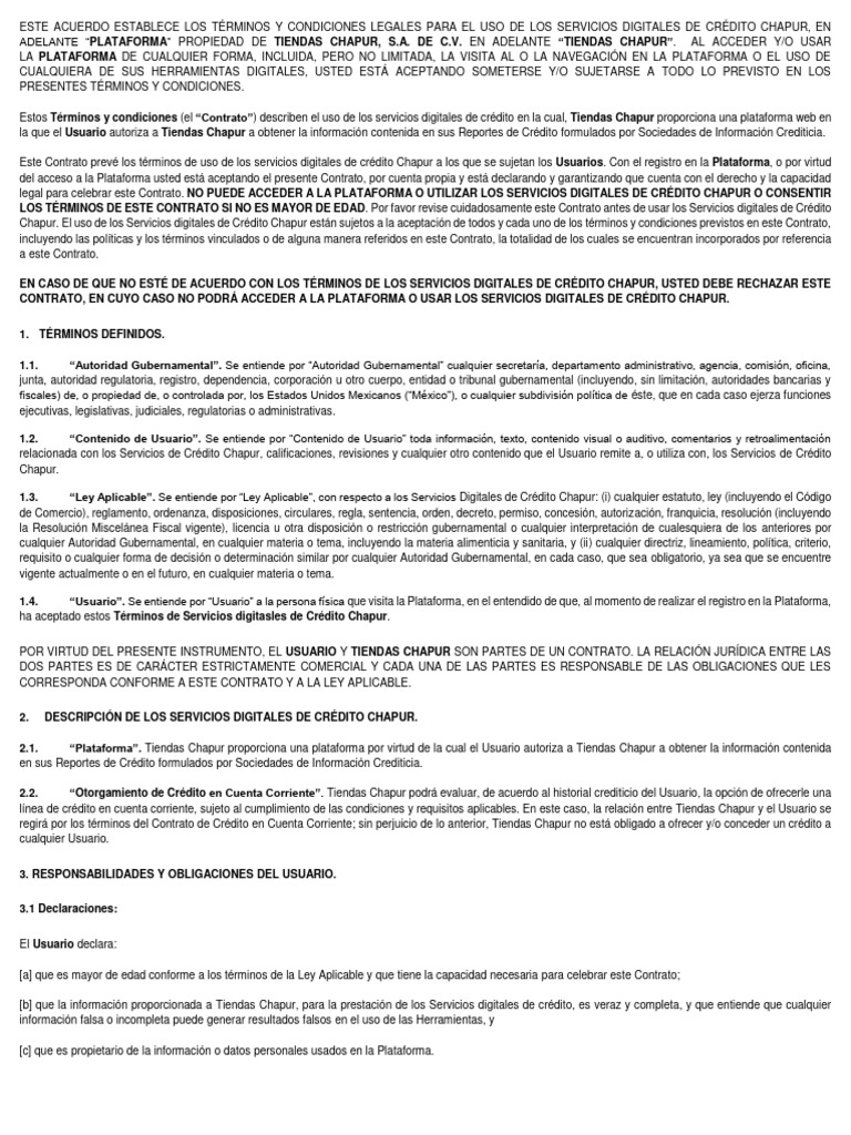 Terminos y Condiciones Firma Nip | PDF | Tarjeta de crédito | Propiedad intelectual