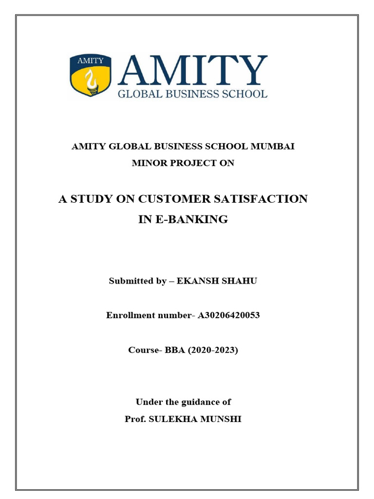 Amity Global Business School Mumbai | PDF | Banks & Banking | Online ...