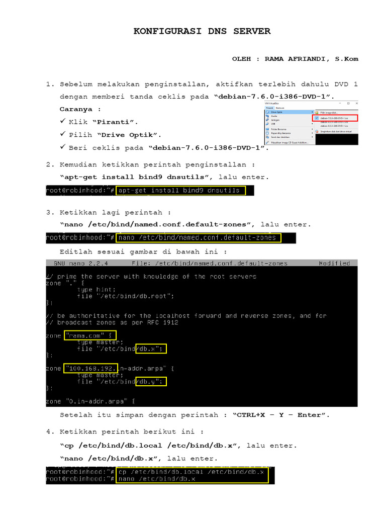 Konfigurasi DNS Server dengan BIND9 | PDF