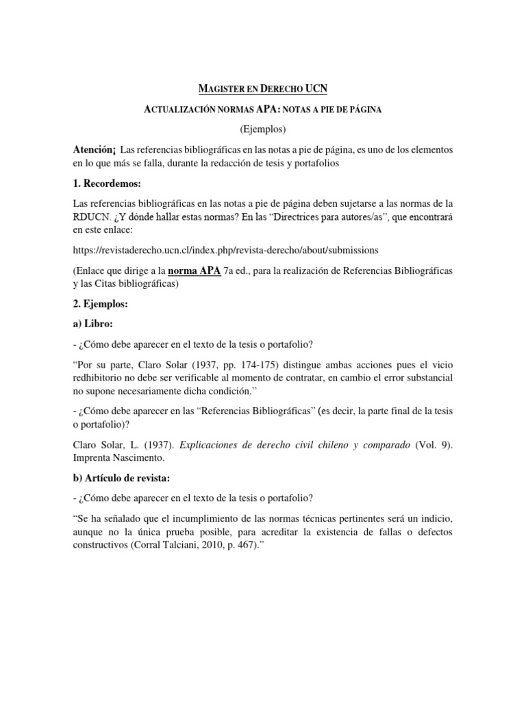 Actualización Normas APA (Ejemplos) | PDF | Citación | Ley común