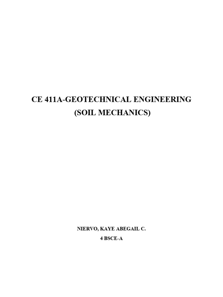 Geotechnical Engineering Besavilla Solved Problems | PDF