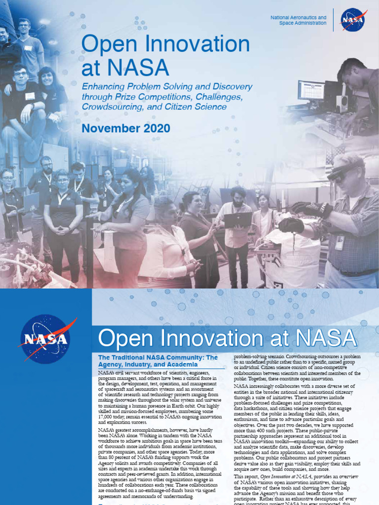 NASA's Open Innovation Initiatives | PDF | Nasa | Innovation